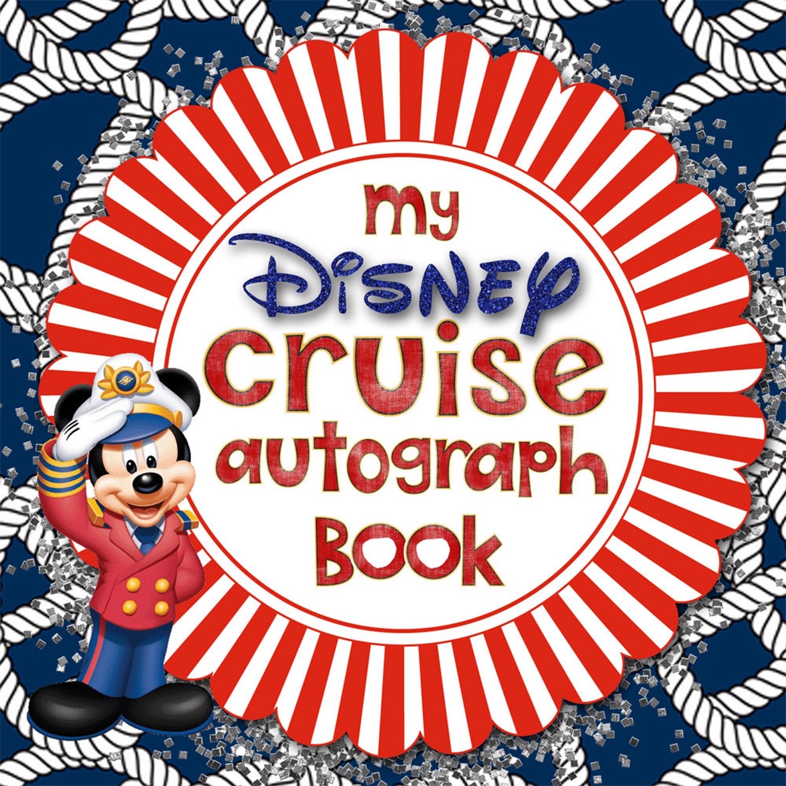 Disney Cruise Covers 8x8 5x7 4x6 Digital Autograph Book - Etsy