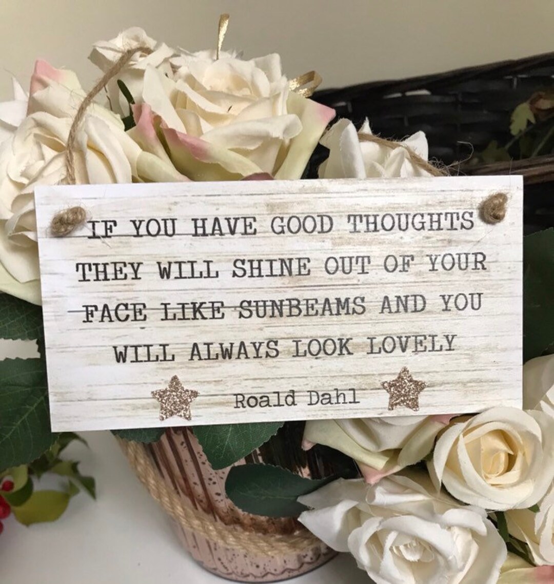 Roald Dahl Plaque Roald Dahl Quotes Signs Personalised Plaques Roald ...