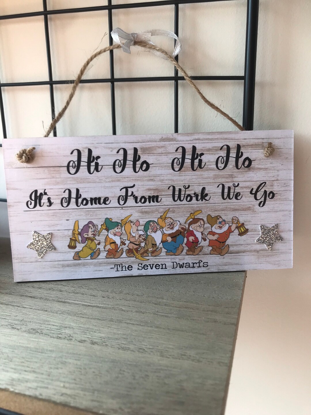 Disney Sign, Snow White Sign, Handmade Sign, Disney Decor, the Seven ...