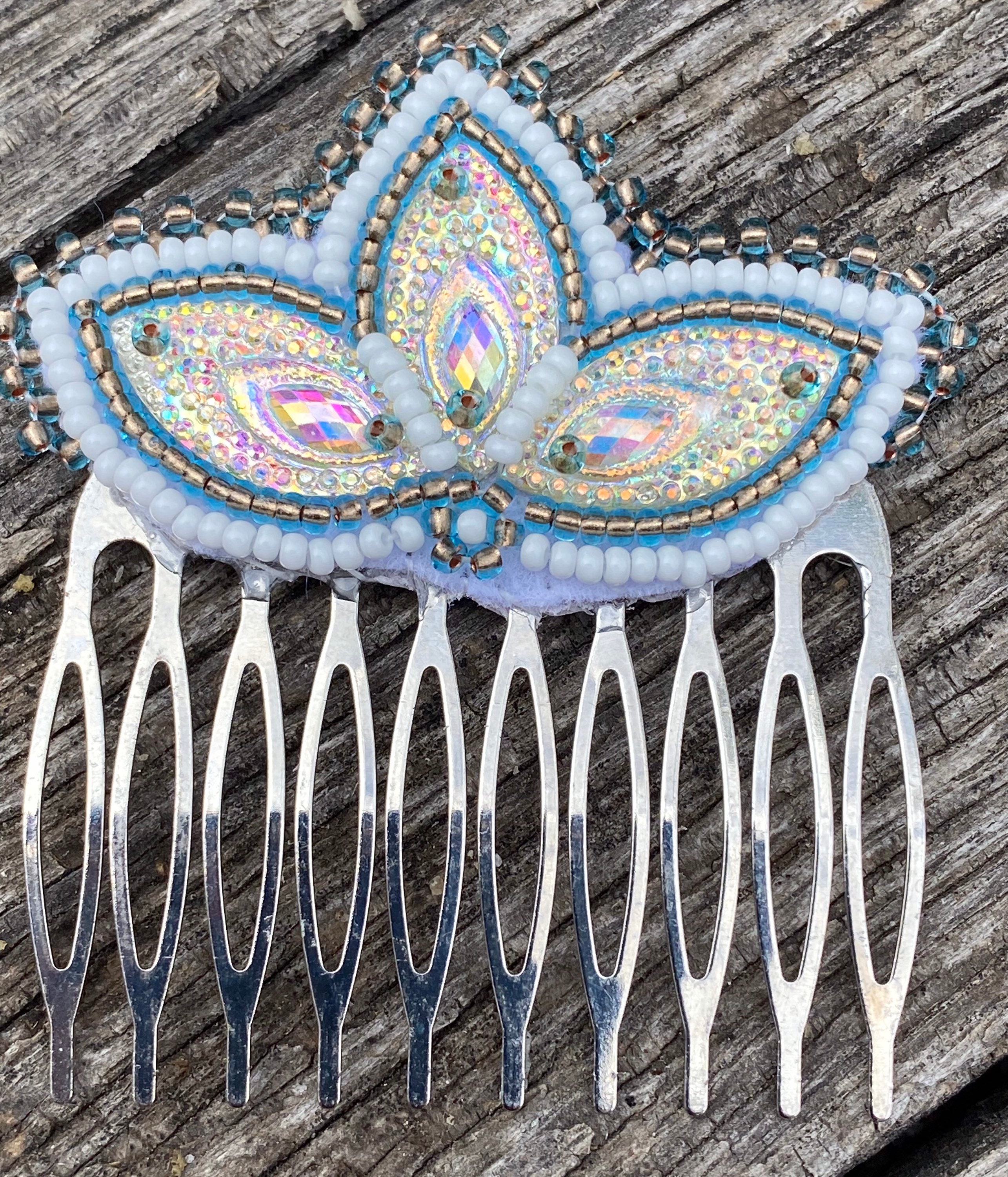 Native American Beaded Hair Comb Hair Comb Regalia Girls - Etsy