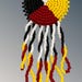 Beaded Medicine Wheel Lapel Pin, Indigenous First Nation Beaded Pin - Etsy