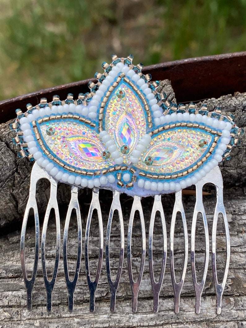 Native American Beaded Hair Comb Hair Comb Regalia Girls - Etsy