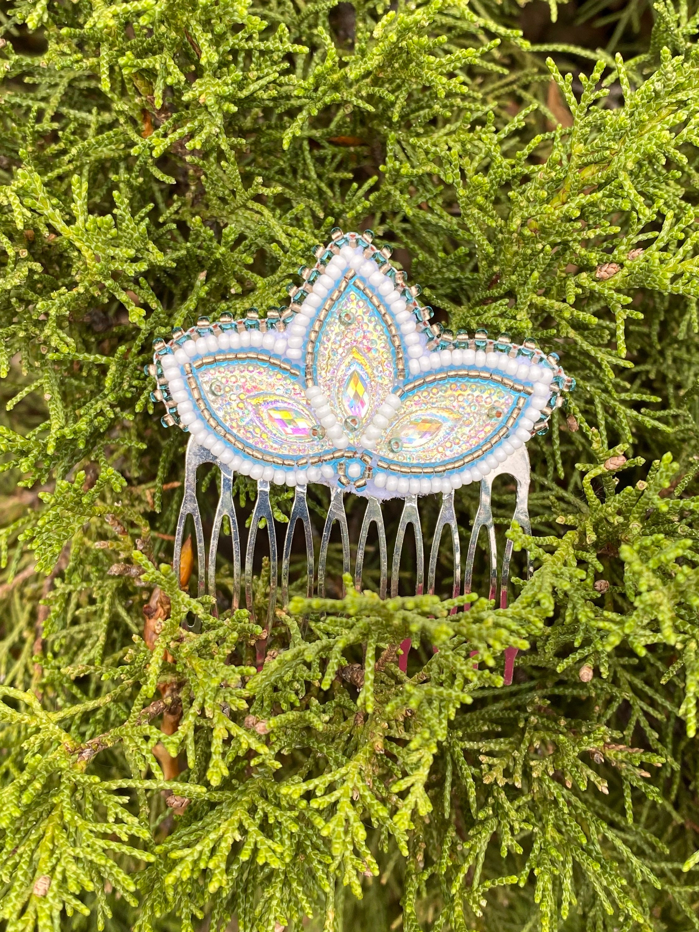 Native American Beaded Hair Comb Hair Comb Regalia Girls - Etsy