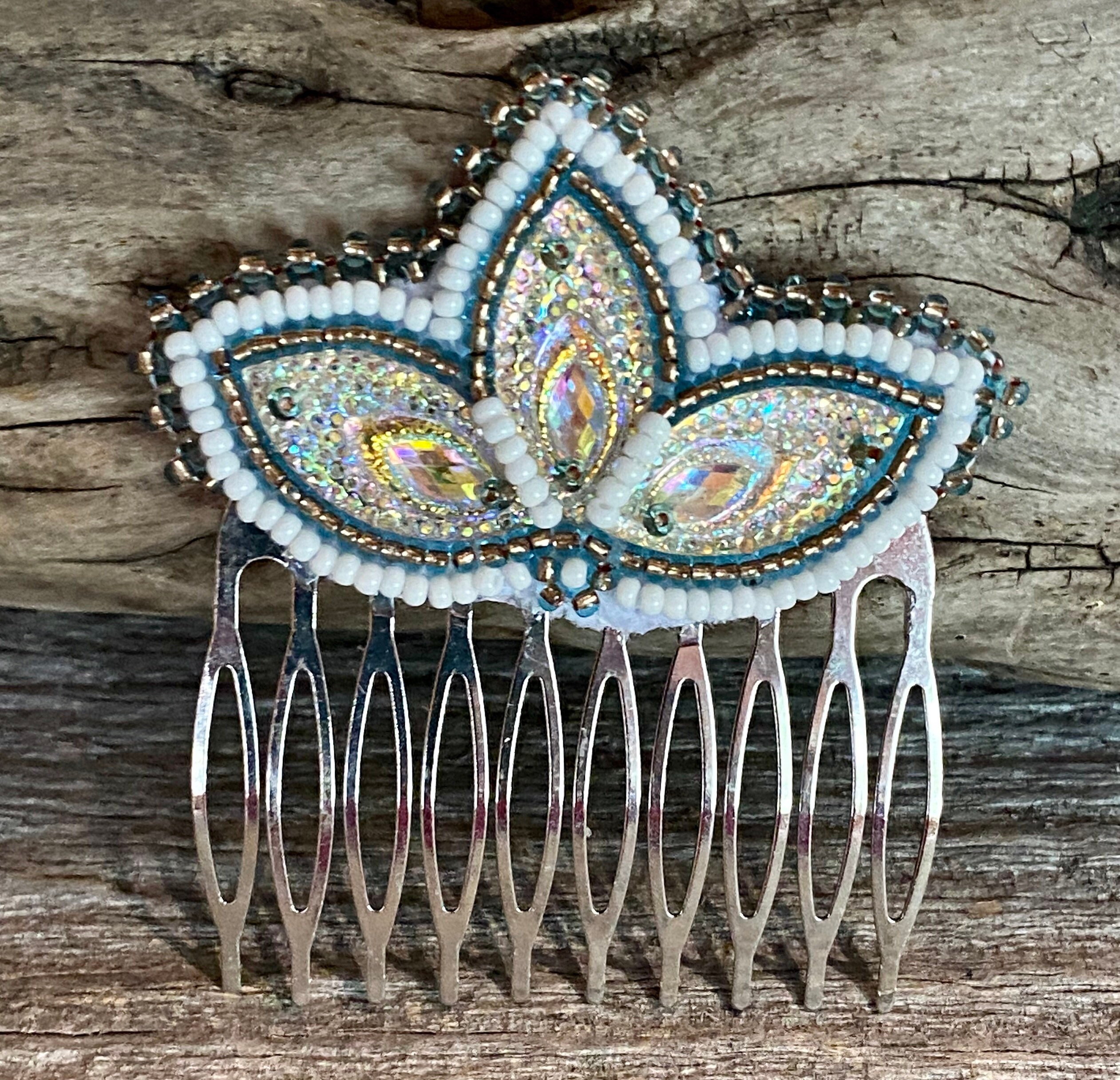 Native American Beaded Hair Comb Hair Comb Regalia Girls - Etsy
