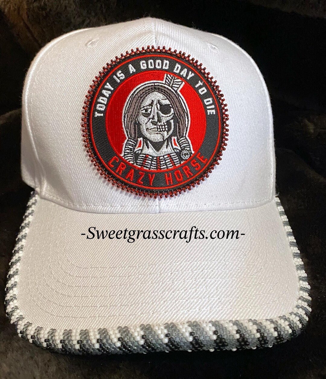 Beaded Baseball Hat, Beaded Cap, Beaded Ball Cap, Baseball Hat, Beaded ...