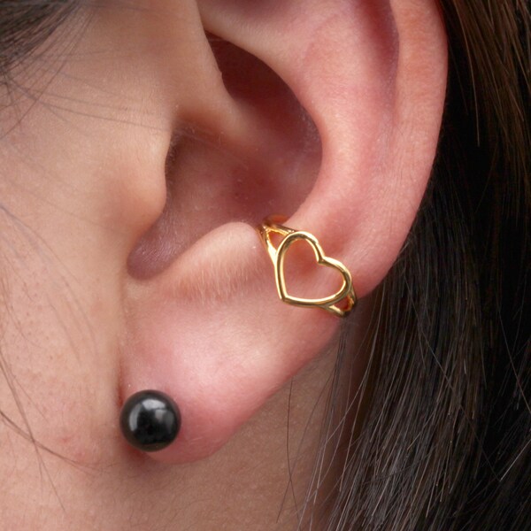 Heart Ear Cuff - Etsy