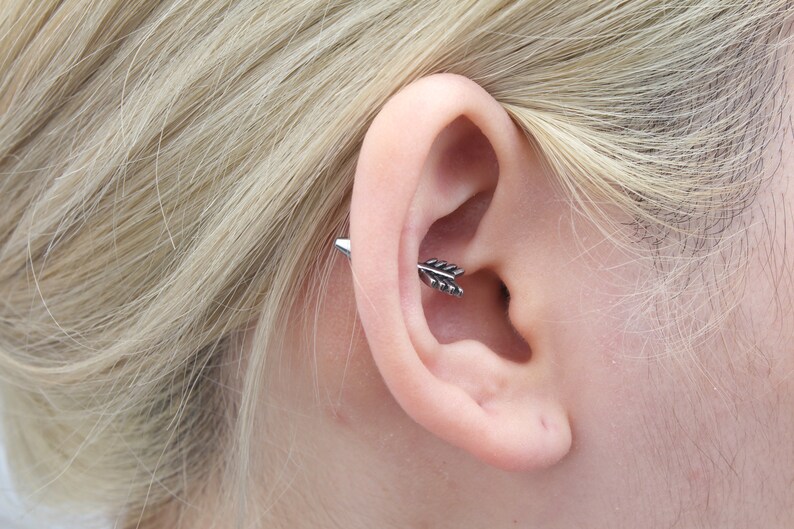 16G Arrow Piercing Cartilage Earring Helix Tragus Jewelry | Etsy