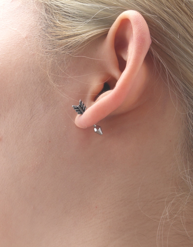 16G Arrow Piercing Cartilage Earring Helix Tragus Jewelry | Etsy