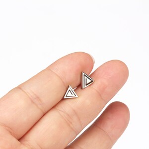 16G Triangle Earring Spiral Studs Earring Piercing for Men - Etsy