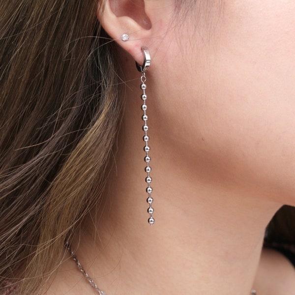 Long Chain Earrings - Etsy