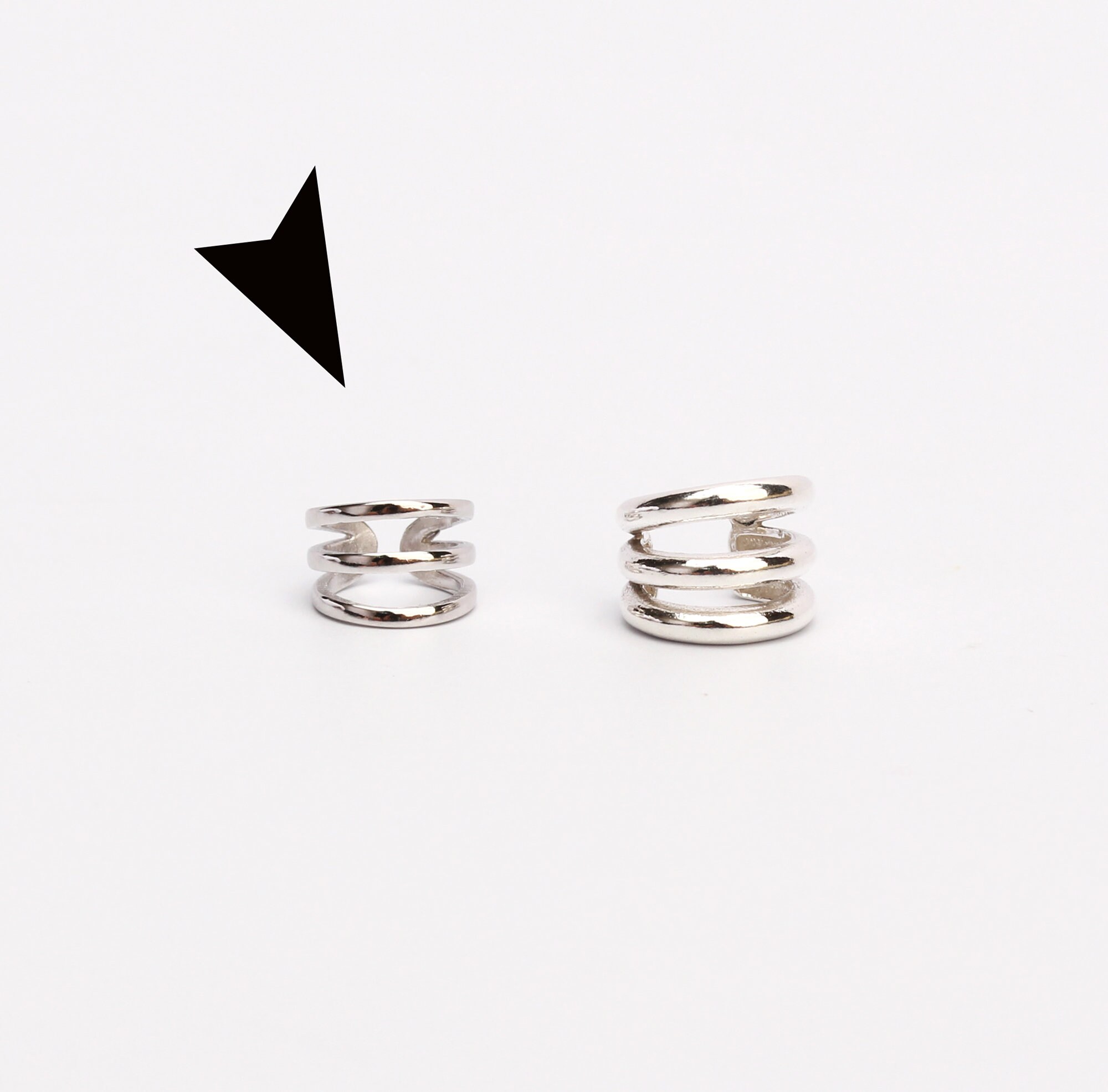 Tiny Ear Cuff No Piercing Small 925 Ear Cuff Climber 14K | Etsy