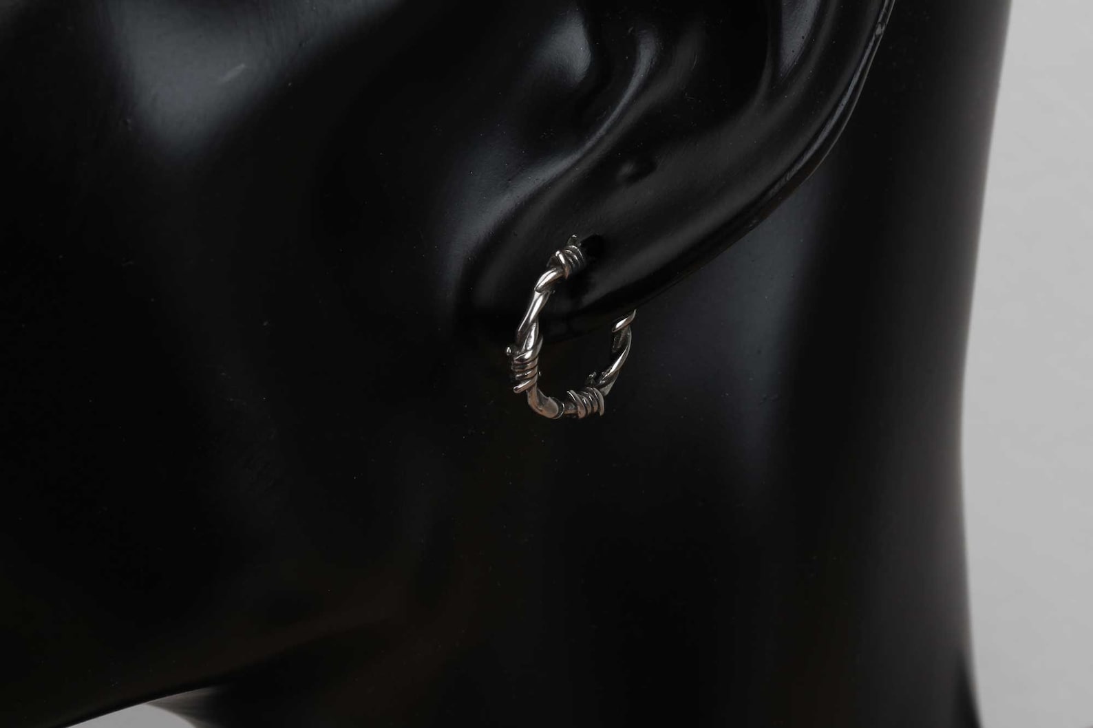 Barbed Wire Hoop Earrings Wire Hugie Hoop Earrings Twig Wire - Etsy