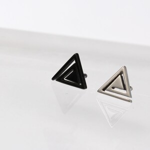 16G Triangle Earring Spiral Studs Earring Piercing for Men - Etsy