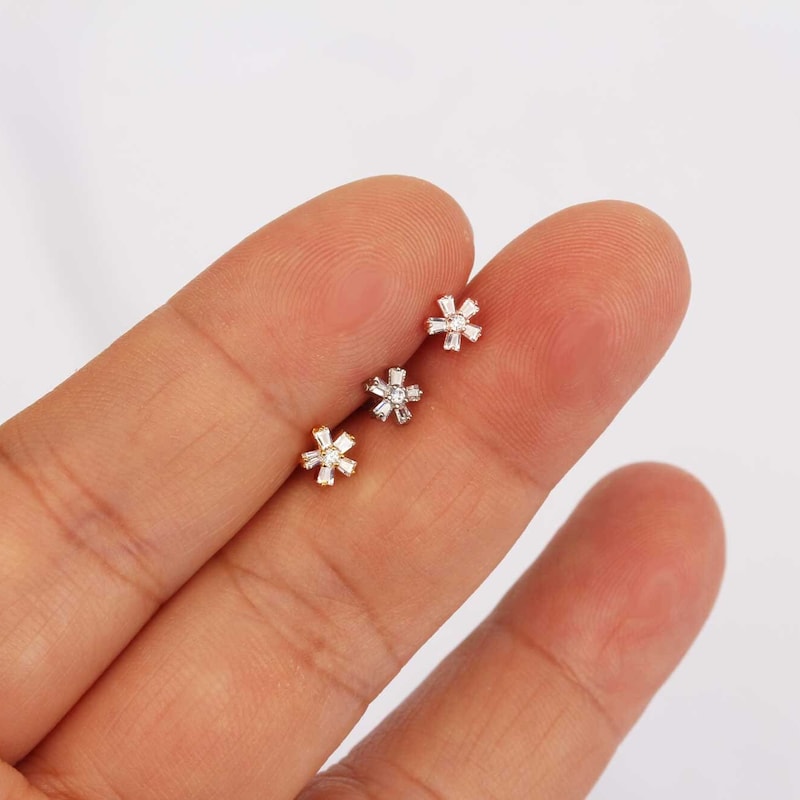 Flower Helix Earring - Etsy