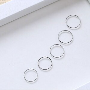 Sterling Silver Ultra Thin Black Ring for Women Stackable - Etsy