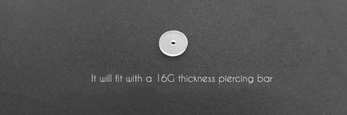 Silicone Piercing Healing Discs Flexible Ear Stud Lip Ring | Etsy