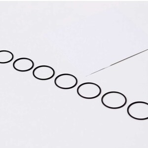 Matte Black Ring Simple Black Ring Gothic Ring Delicate Dainty Stacking ...