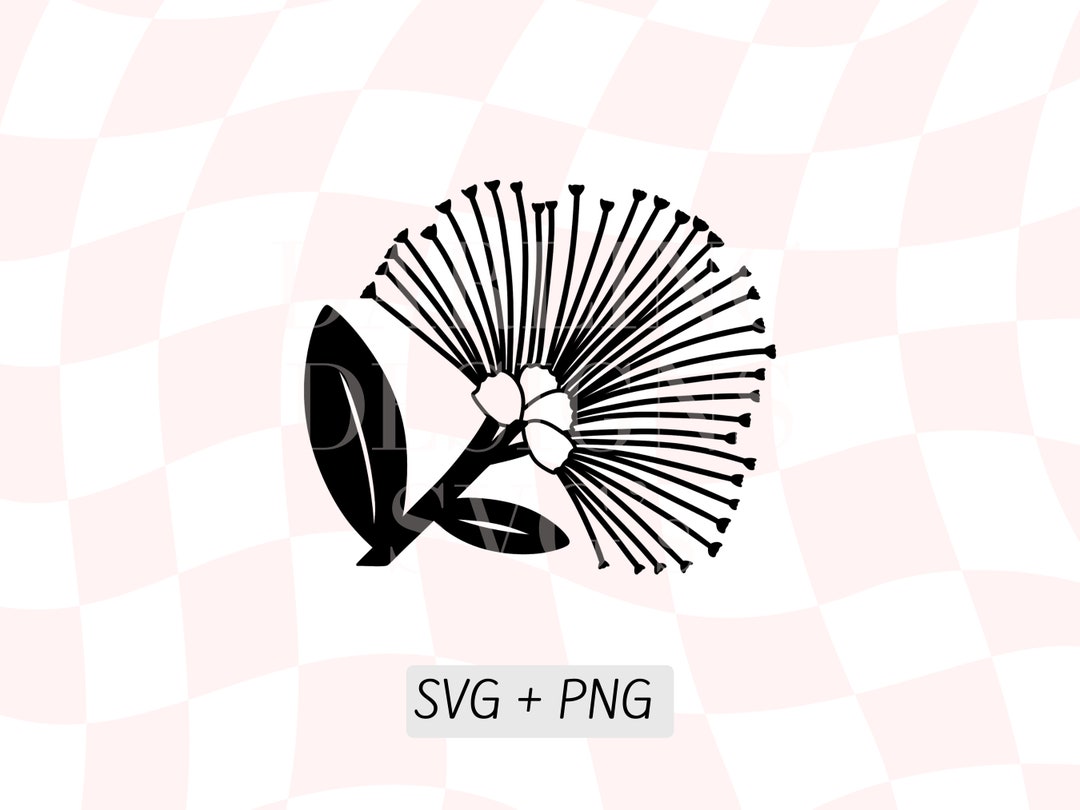 Pohutukawa Flower Silhouette SVG, New Zealand Flower, Nz Icons PNG ...