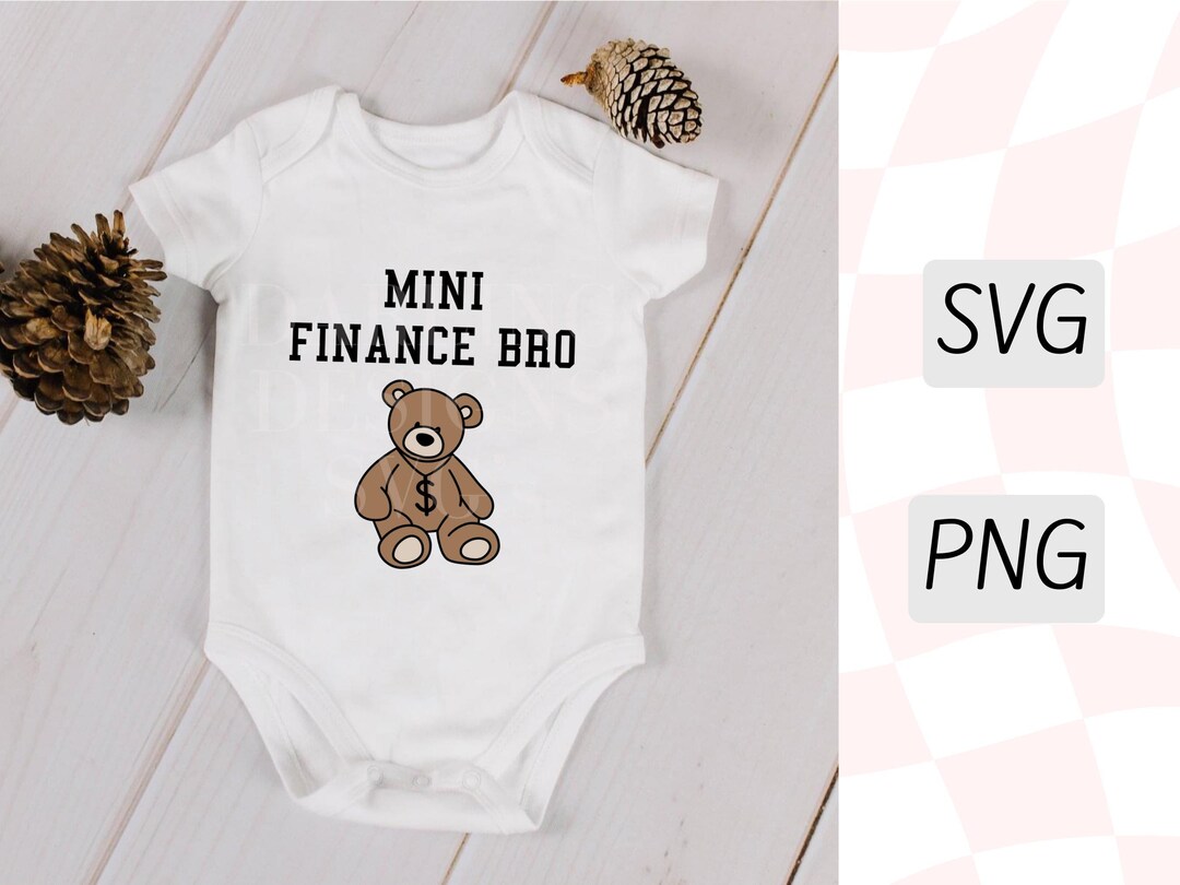 Mini Finance Bro SVG, Finance Bro Onesie, Trendy Newborn Baby Bodysuit ...