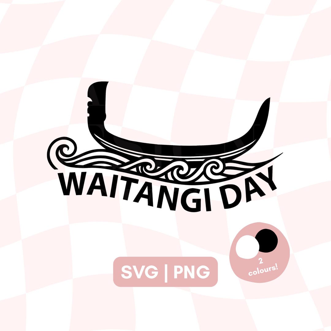Waitangi Day SVG, Maori Black and White Design, Maori Waka, Koru ...