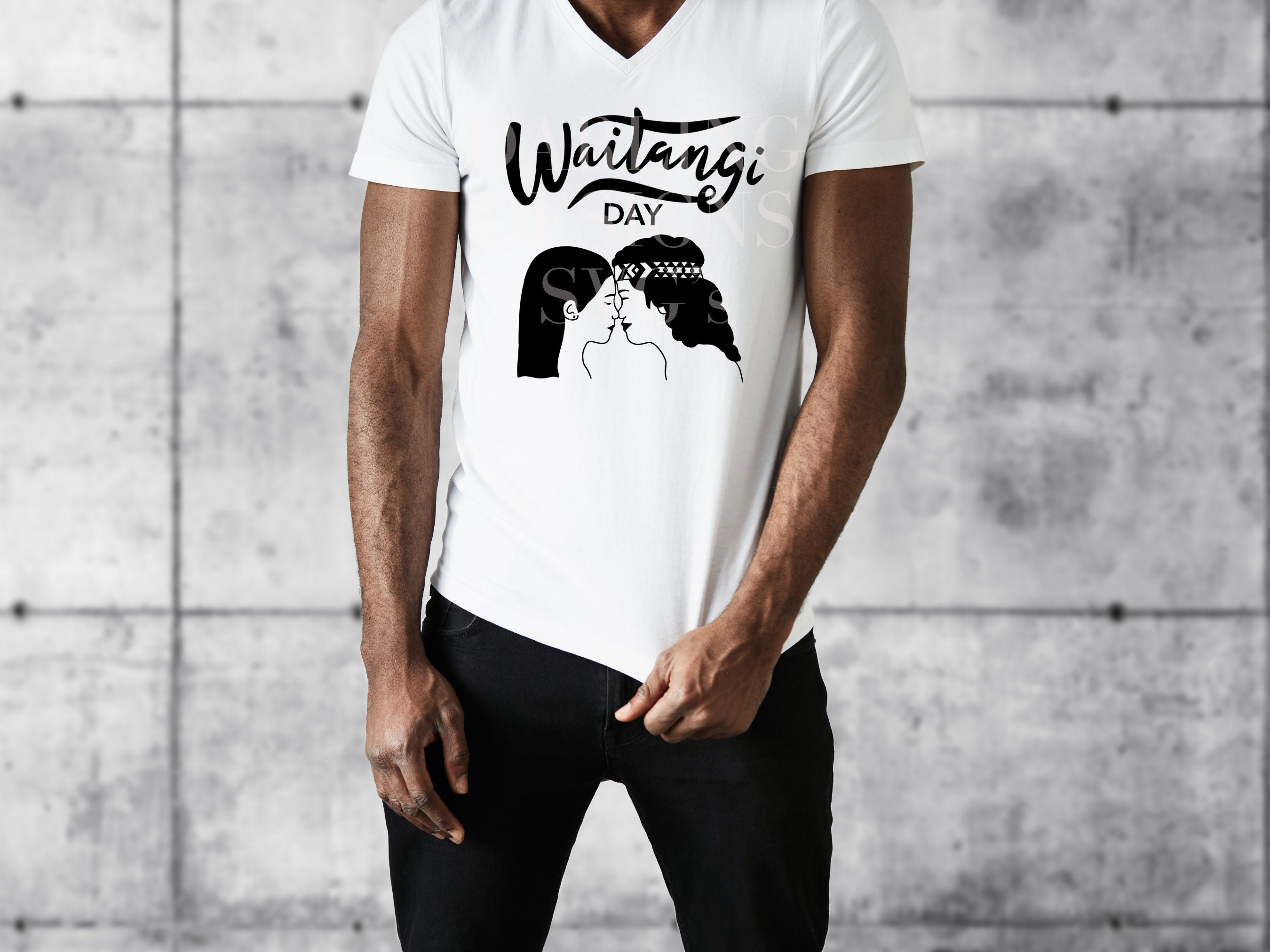 Happy Waitangi Day SVG, NZ Day, Maori Hongi Welcome, Waitangi Day Shirt ...