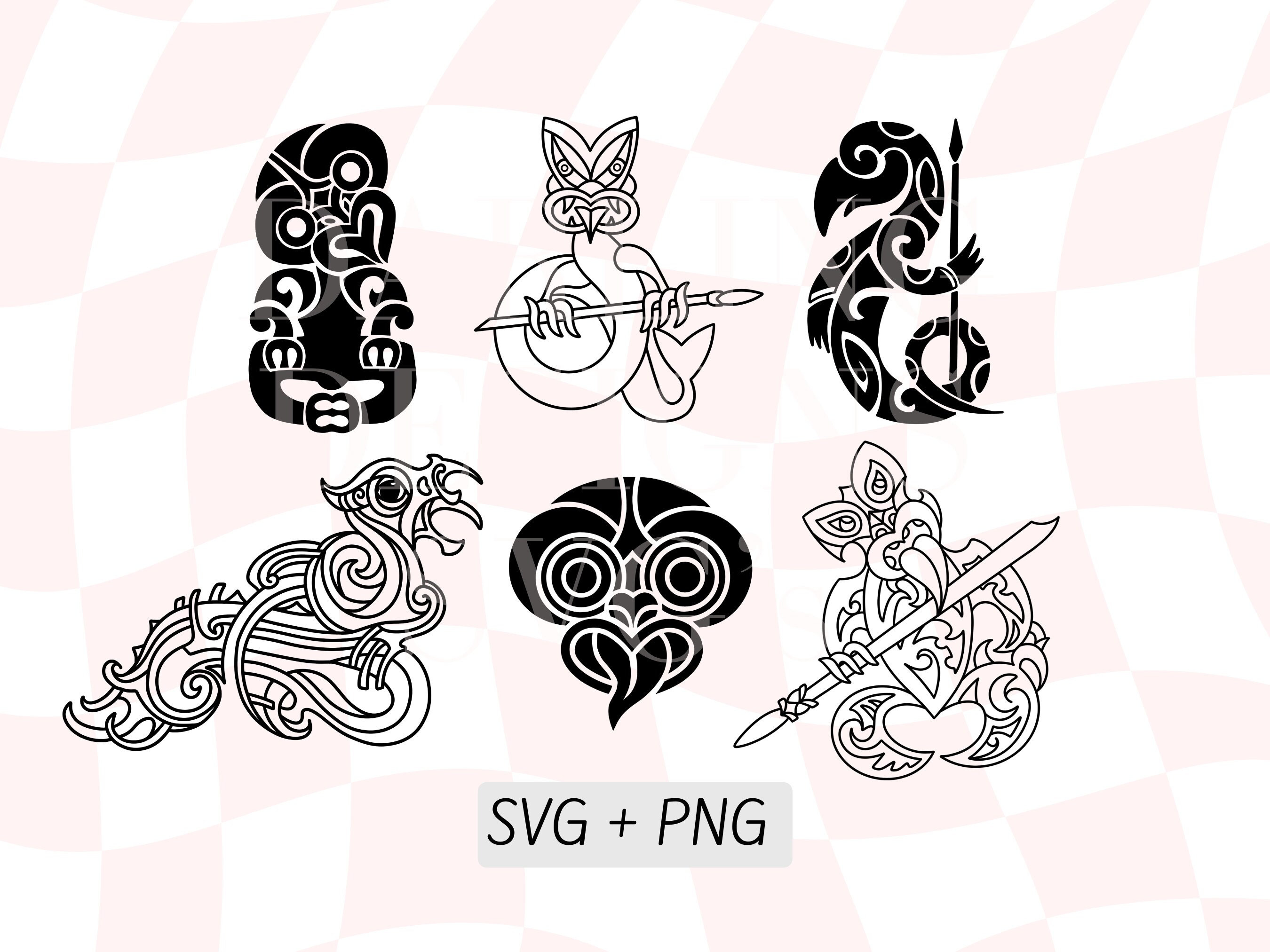 Taniwha Svg Bundle Maori Taniwha Design Māori Art Tiki Png - Etsy Australia