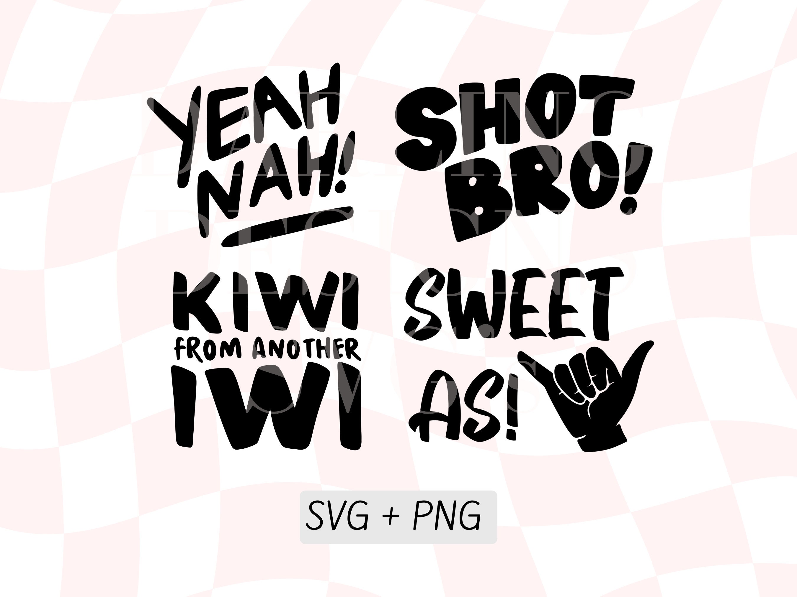 New Zealand Slang Svg Bundle, Kiwi From Another Iwi, Sweet as Svg Cut ...