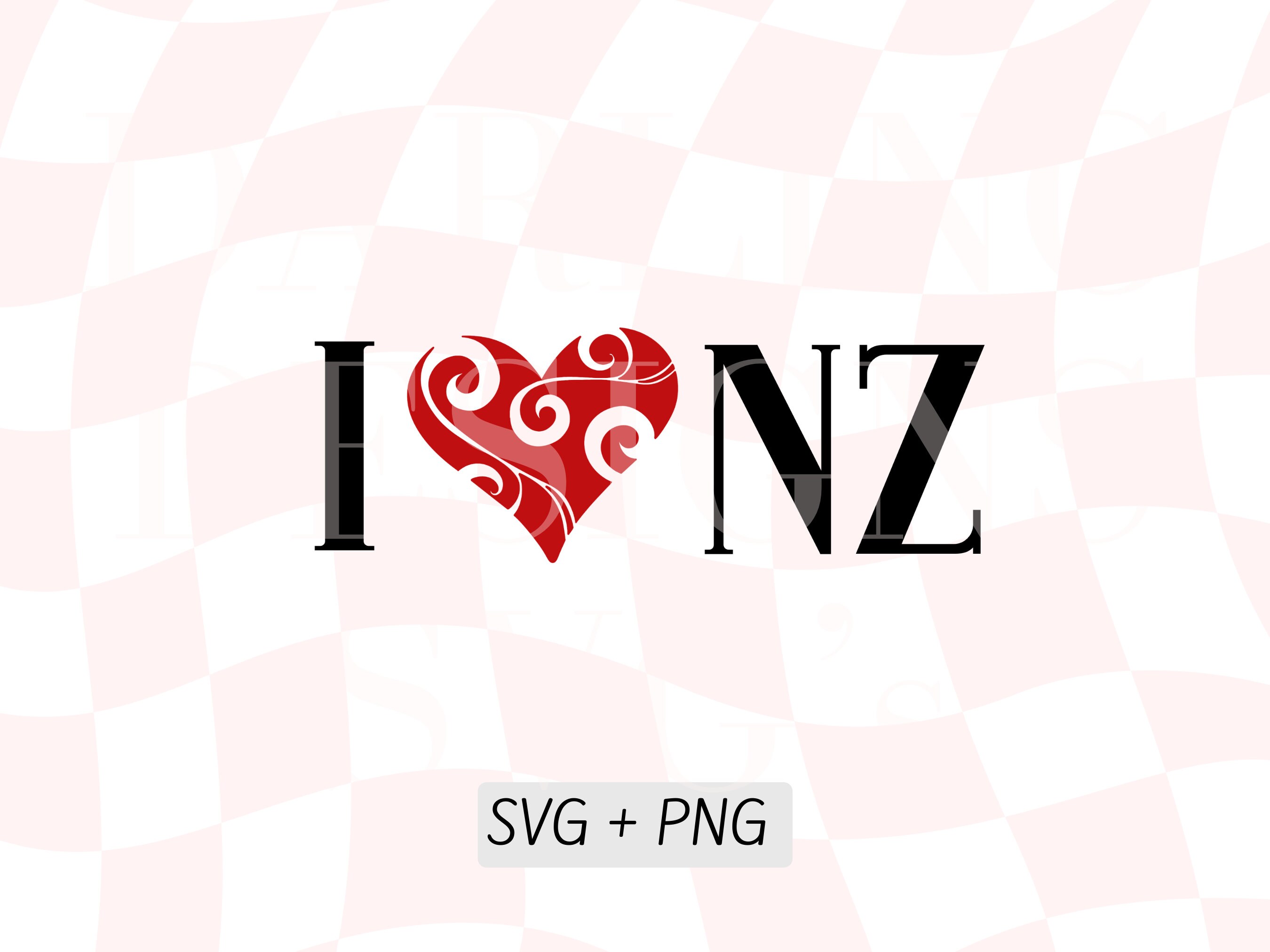 I Love NZ SVG I Heart New Zealand PNG Kiwiana Svg Nz Car - Etsy