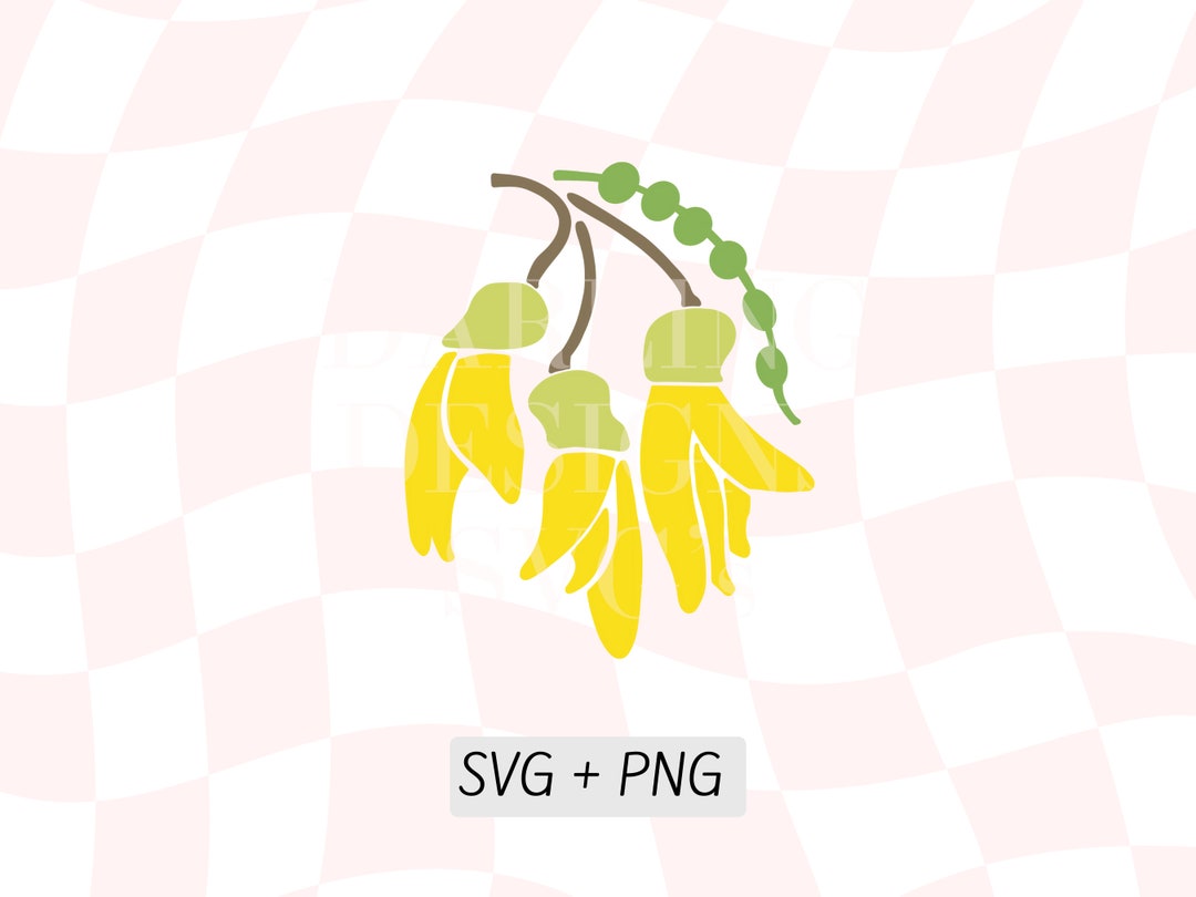 Kowhai Flower SVG, New Zealand Kiwiana, Nz Fauna PNG, Yellow Kōwhai ...