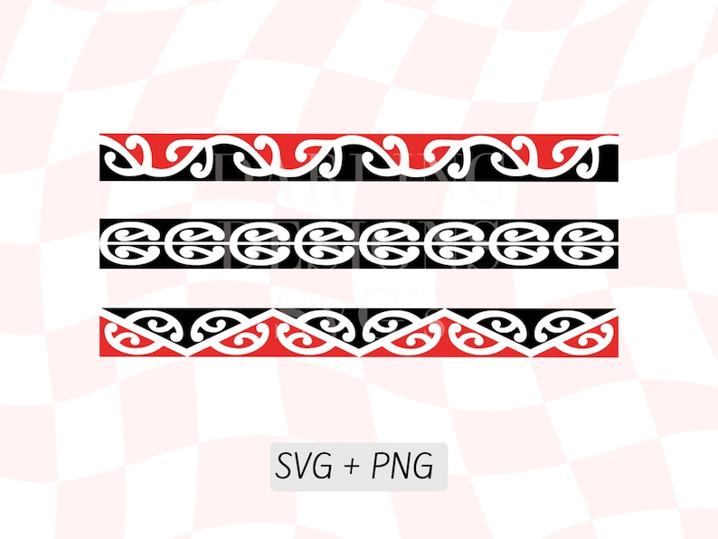 Māori Pattern SVG Bundle, Maori Kowhaiwhai Designs, Koru PNG File, New ...