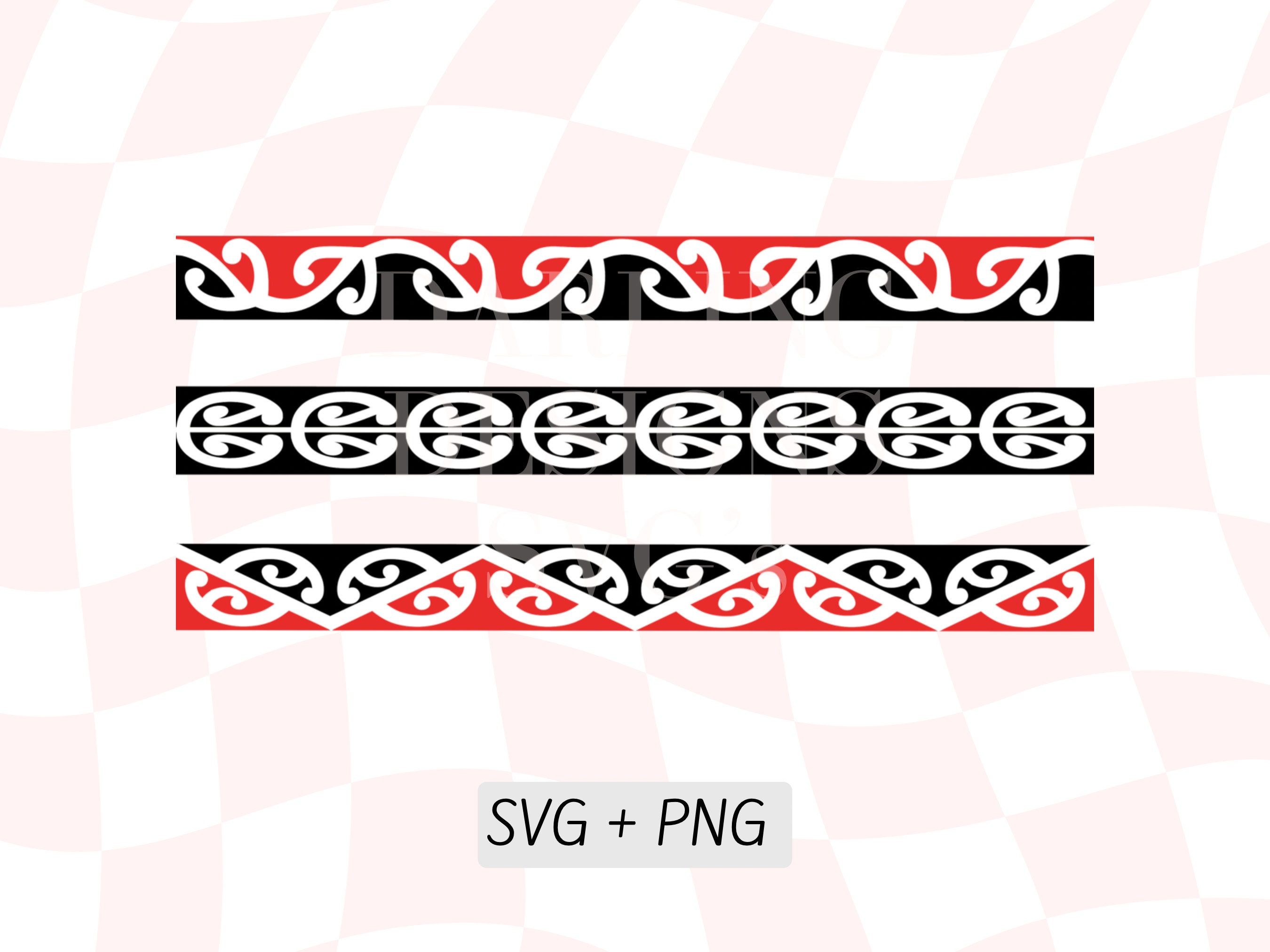 Māori Pattern SVG Bundle, Maori Kowhaiwhai Designs, Koru PNG File, New ...