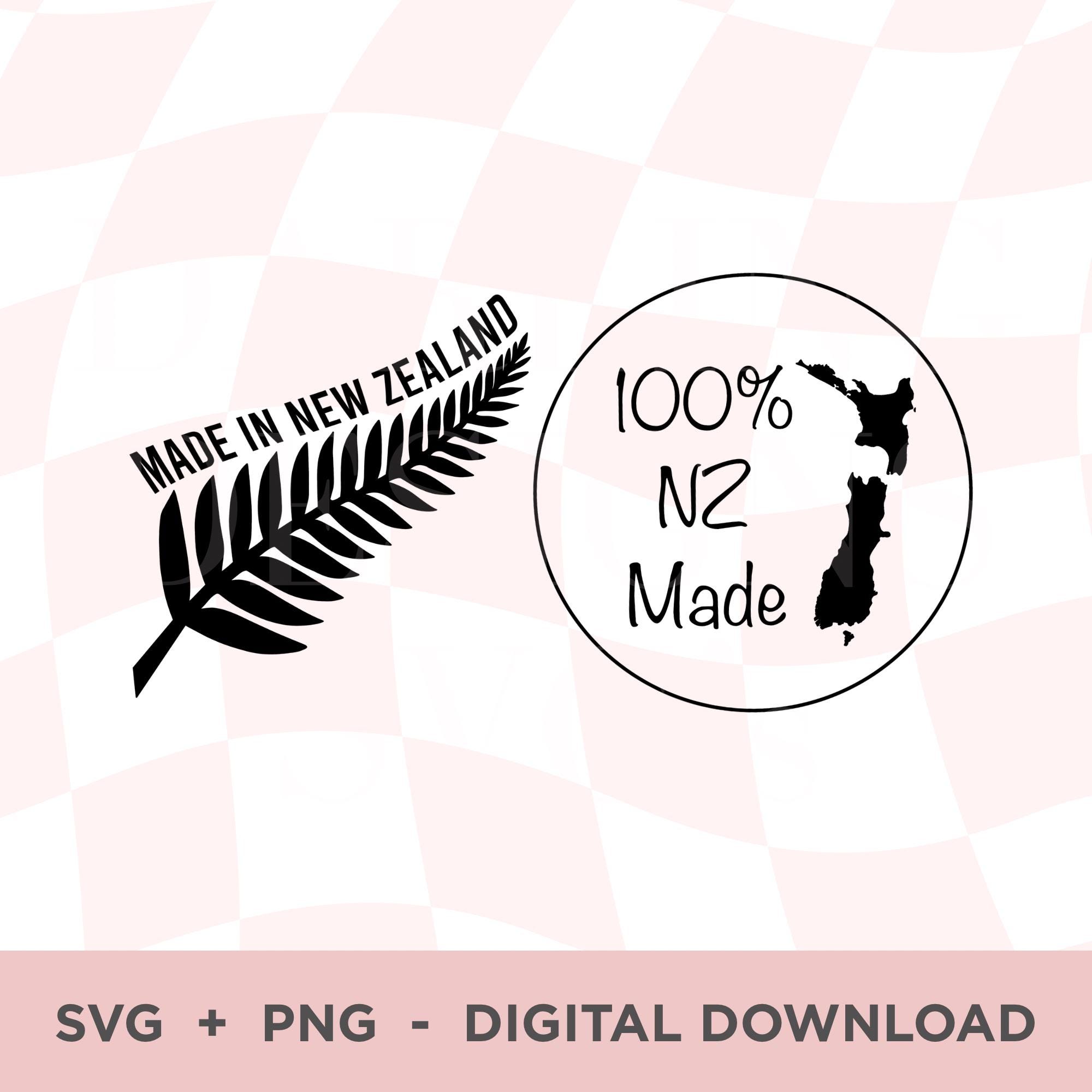 Made in New Zealand Svg, 100% NZ Made Svg File, Nz Icon, Nz Png ...