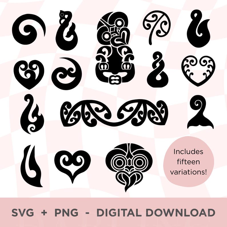 Māori Svg Bundle, Pounamu Designs, Koru Svg File, Māori Art, Png ...
