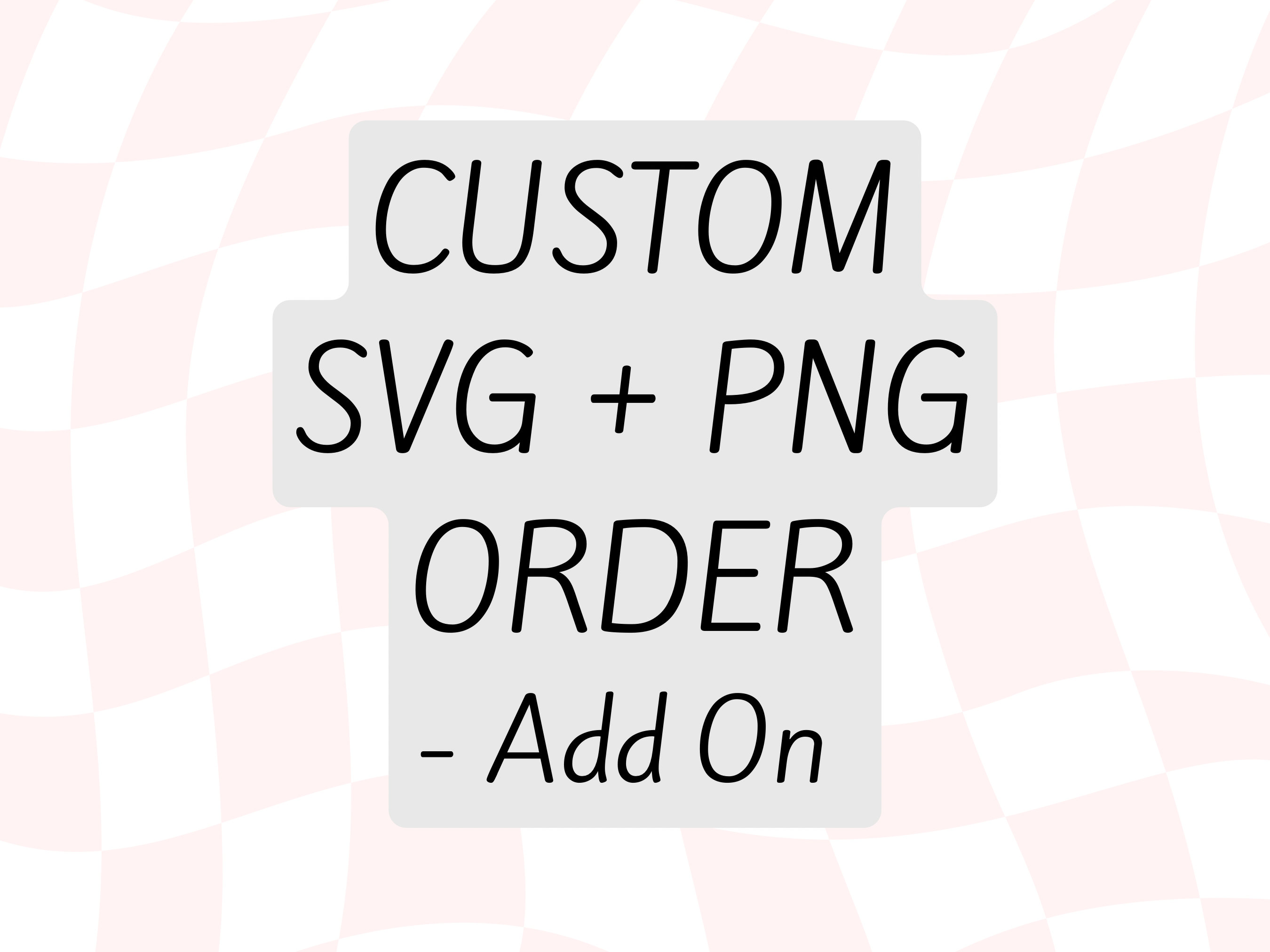 Custom SVG and PNG Order Add On, Personalised SVG, Commision Drawing - Etsy