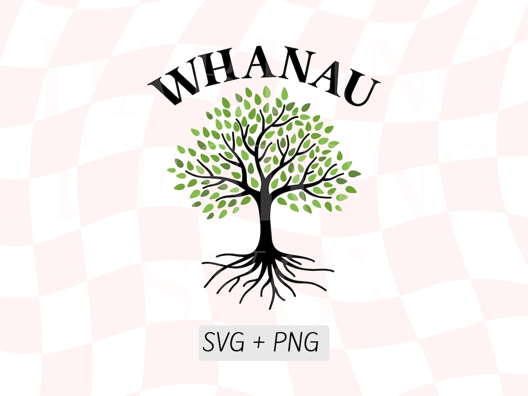Māori Whanau Family Tree SVG, Family Wall Art, Māori Art, Family Tree ...