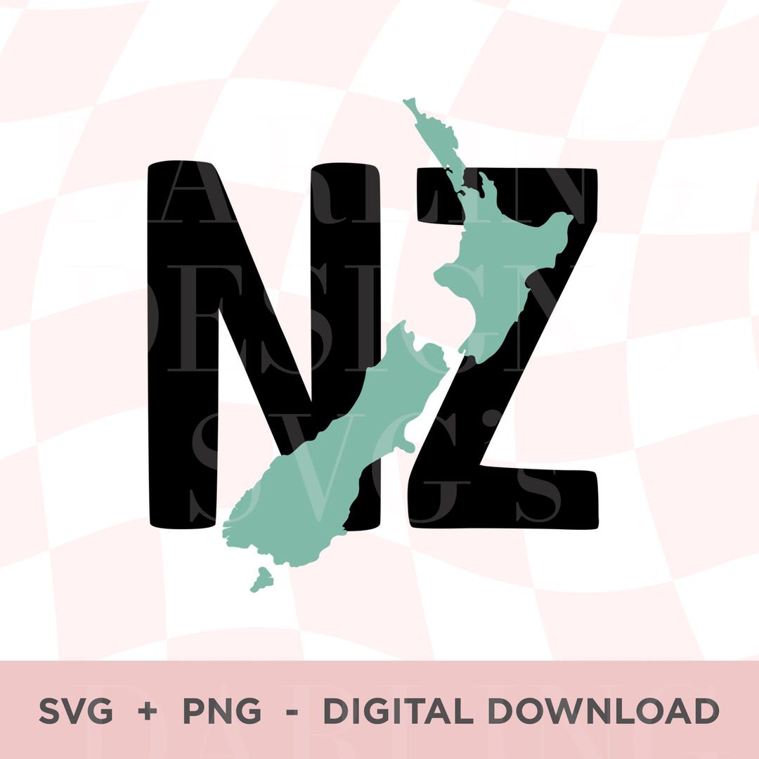 New Zealand Svg, NZ Outline Png, NZ Tshirt, Car Decal File, NZ Cricut ...