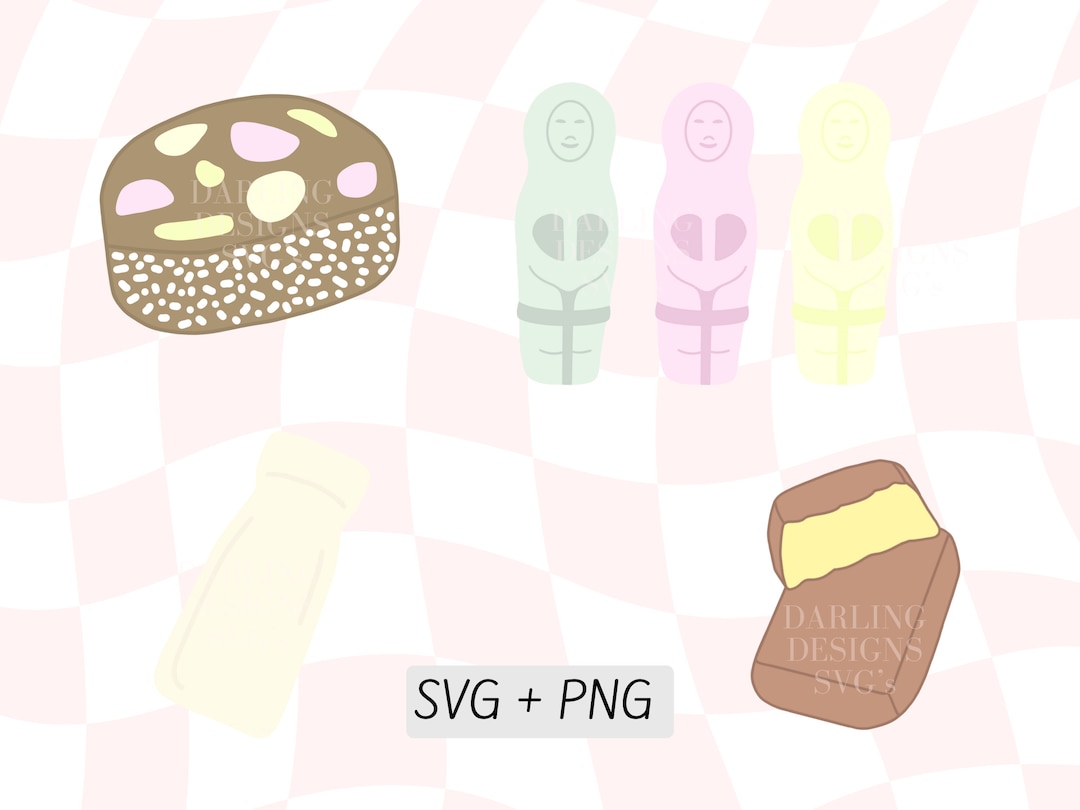 NZ Lolly SVG Bundle, New Zealand Kiwiana Food, Nz Icons PNG, Nz Kiwi ...