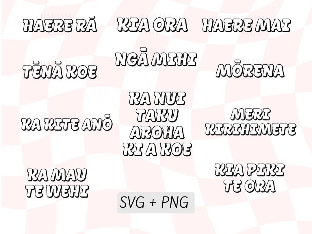 Māori Greeting Svg Bundle, Maori Sayings, Maori Svg File, Māori Art ...