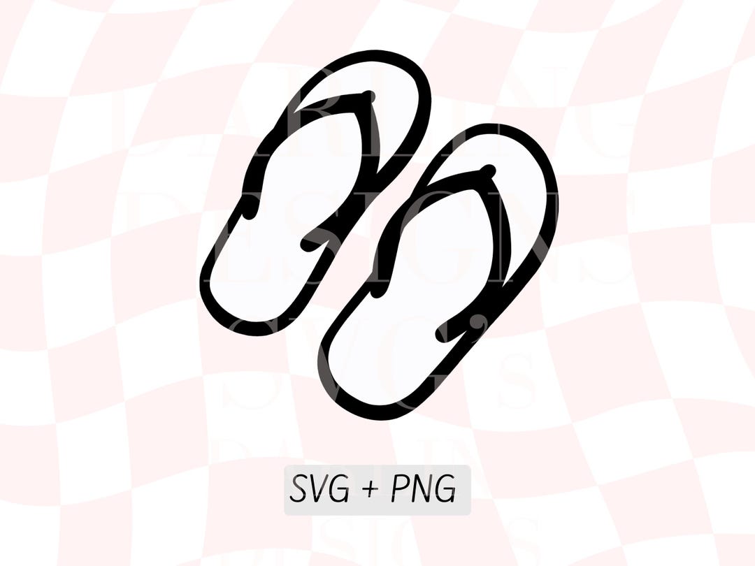 Jandals SVG, Flip Flop Shoes Clipart, Kiwi Summer Christmas Clipart, Nz ...