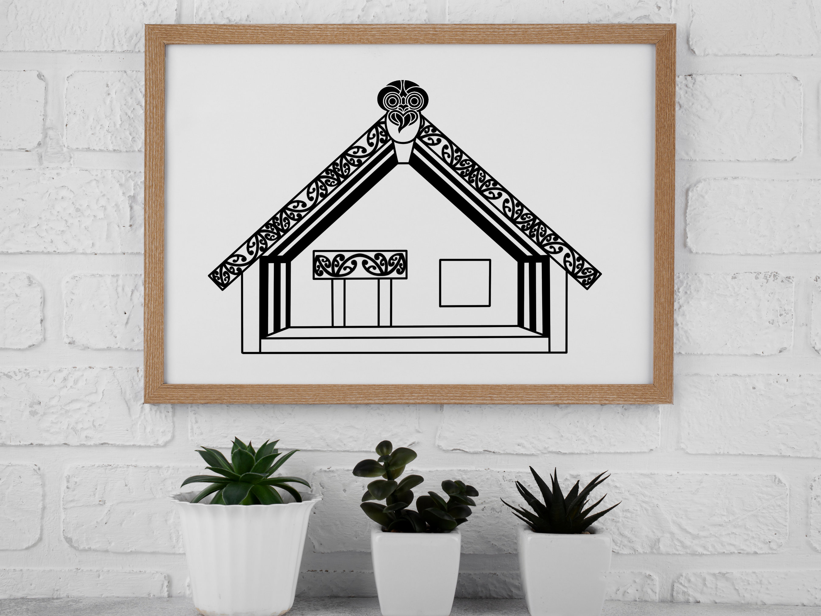 Māori Marae SVG, Outline of Marae Design, Koru Svg File, Māori Art Png ...