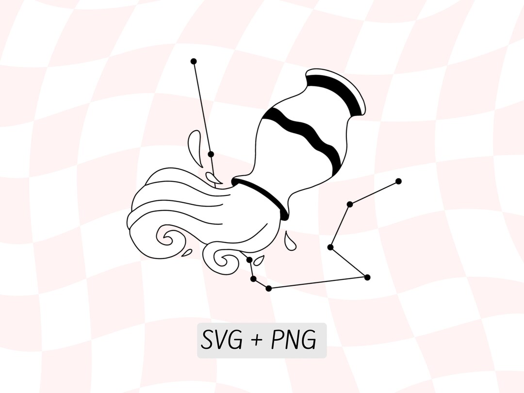 Aquarius SVG, Astrology SVG, Zodiac PNG, Horoscope Svg, Aquariu Sign ...