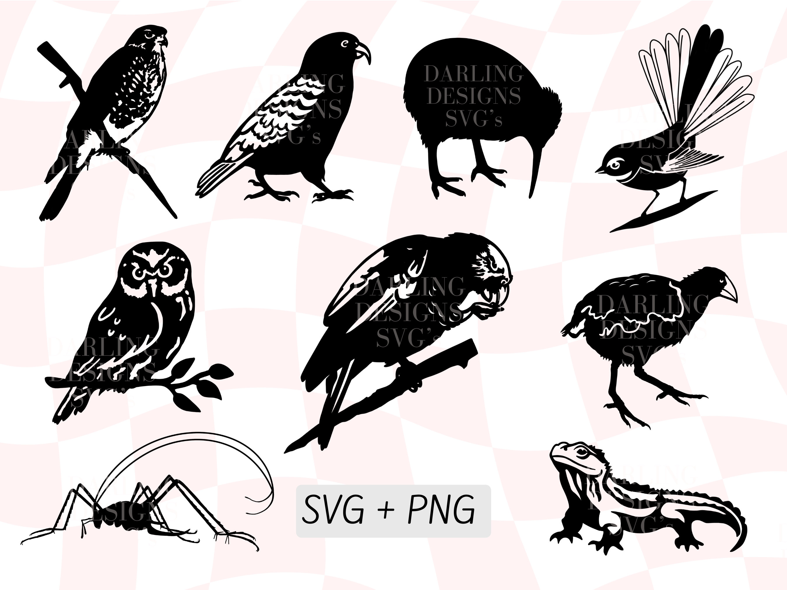 NZ Birds SVG Bundle, Nz Native Birds Svg, New Zealand Wildlife, Nz ...