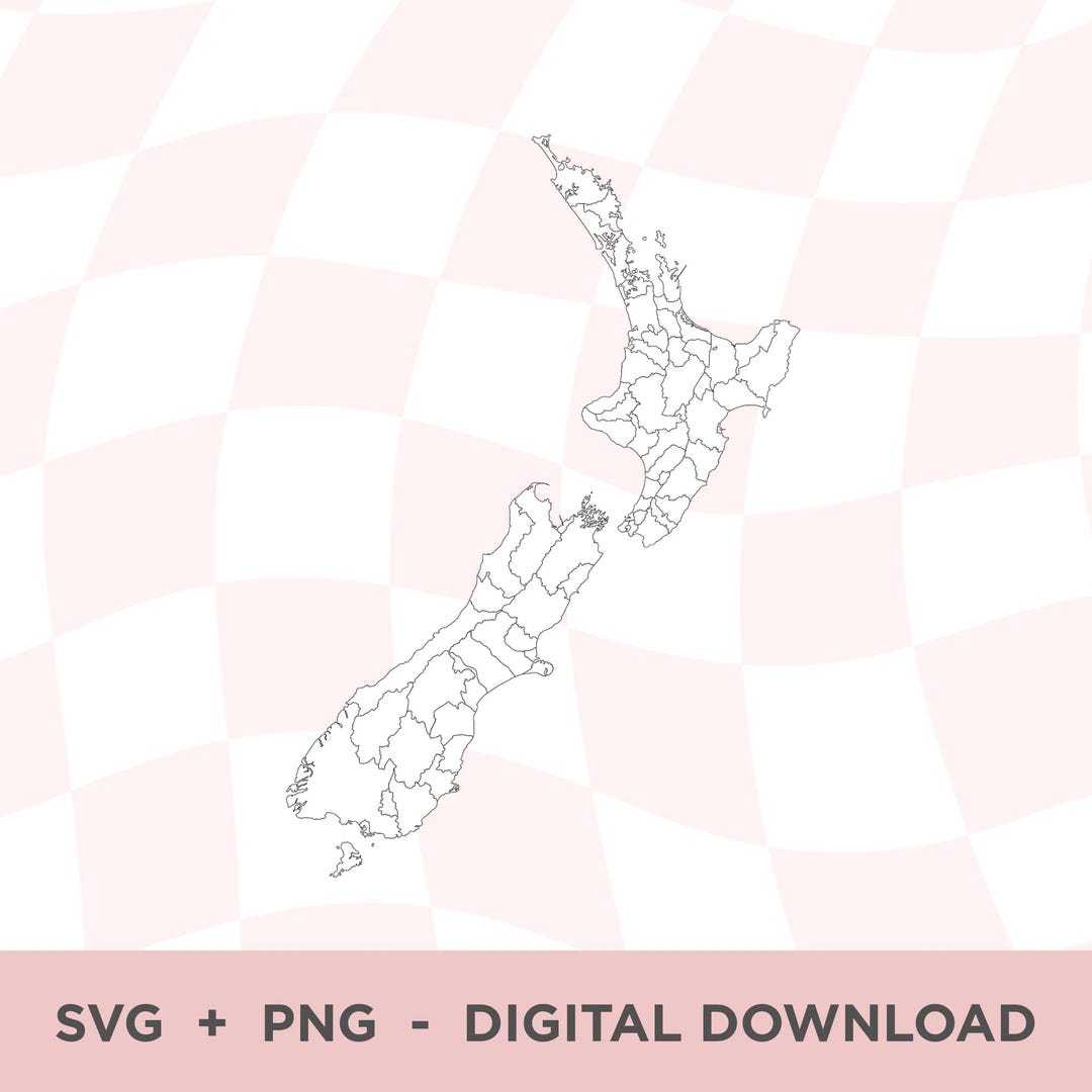 NZ Map SVG, Outline of Nz Svg, New Zealand Art, Aotearoa Outline, Nz ...