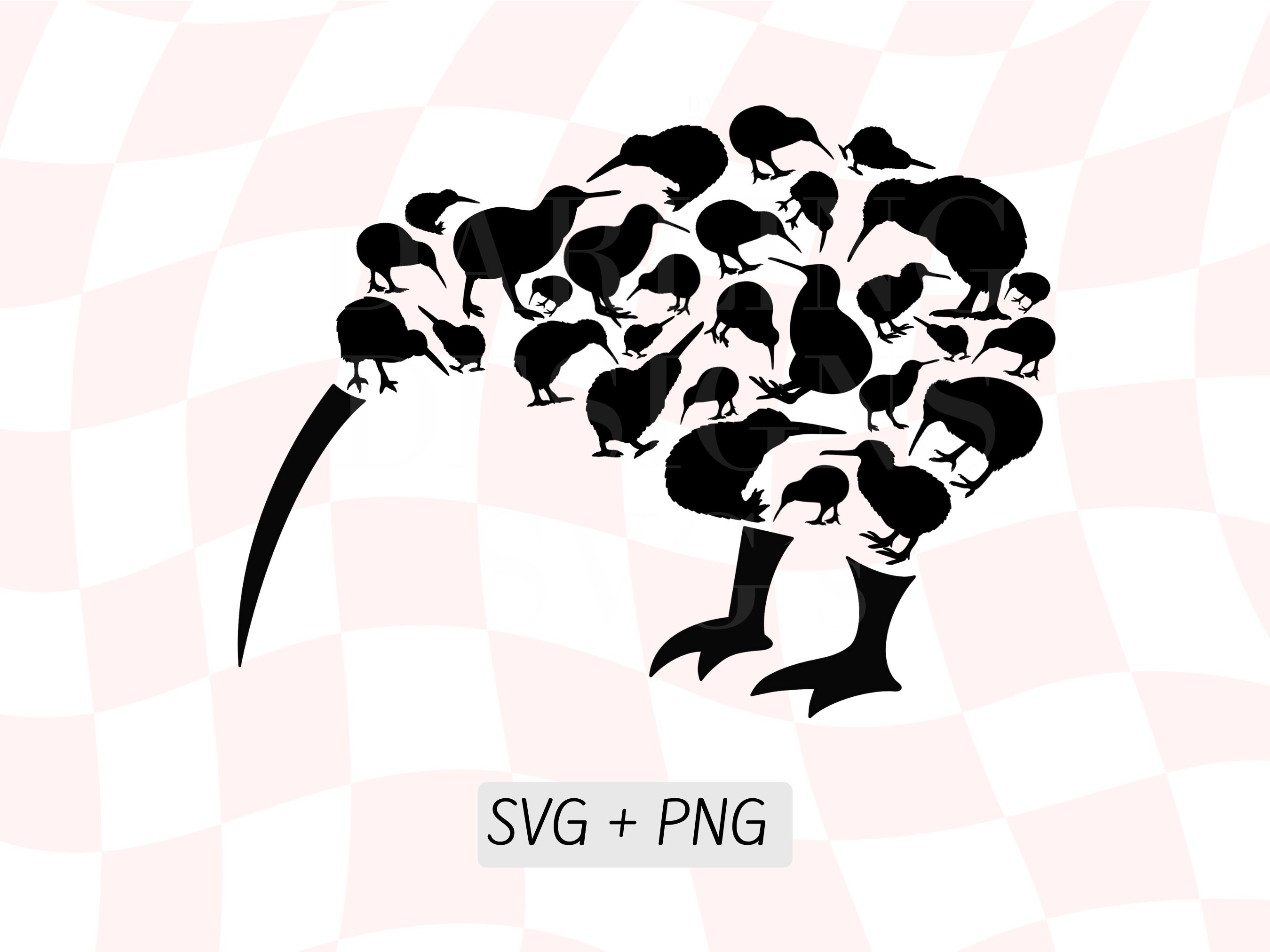 Kiwi SVG, Kiwi Shape Outline, New Zealand Clipart, Māori Svg, All Black ...