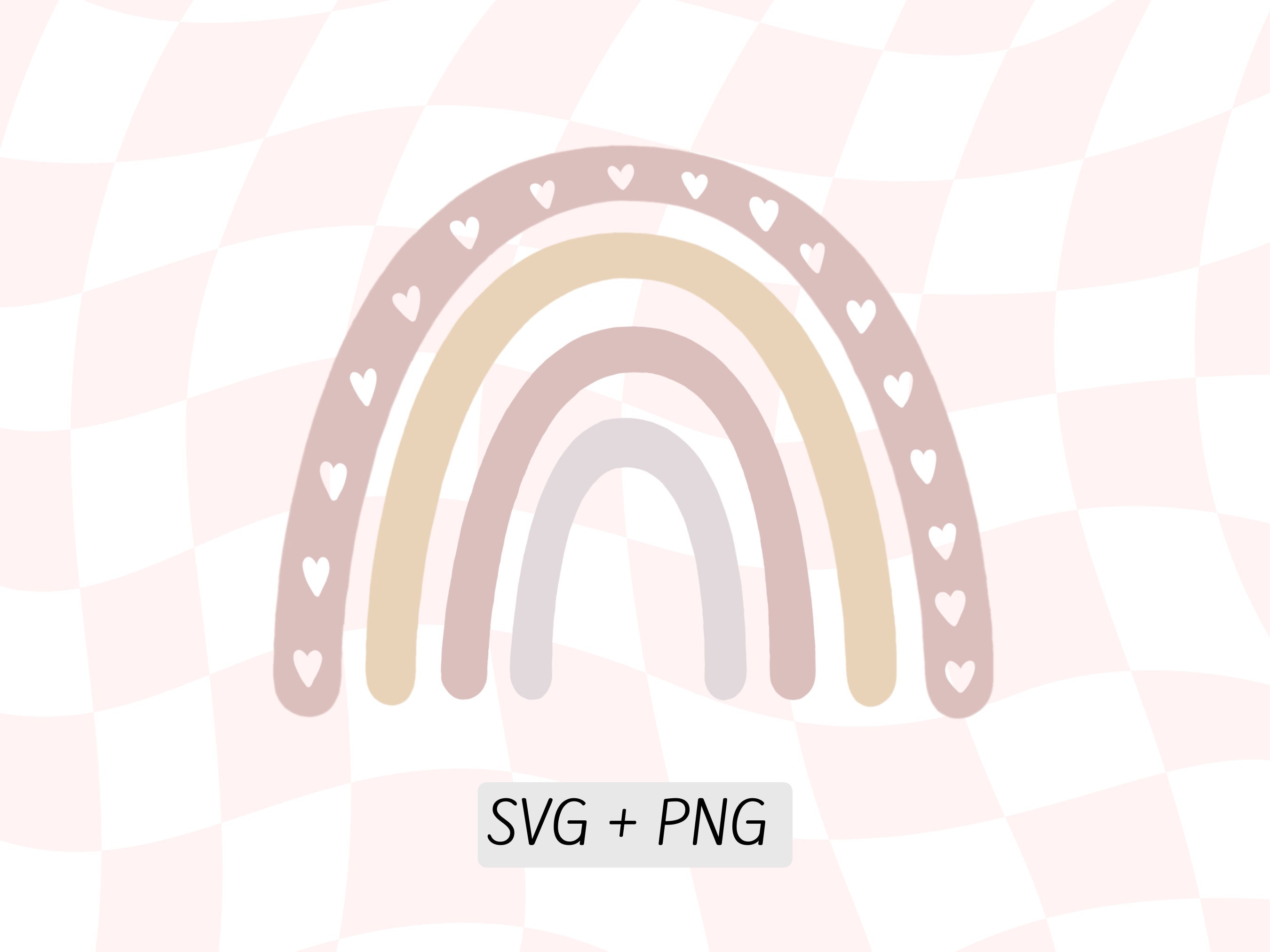 Pastel Rainbow SVG, Rainbow SVG PNG, Rainbow Collection, Boho Aesthetic ...