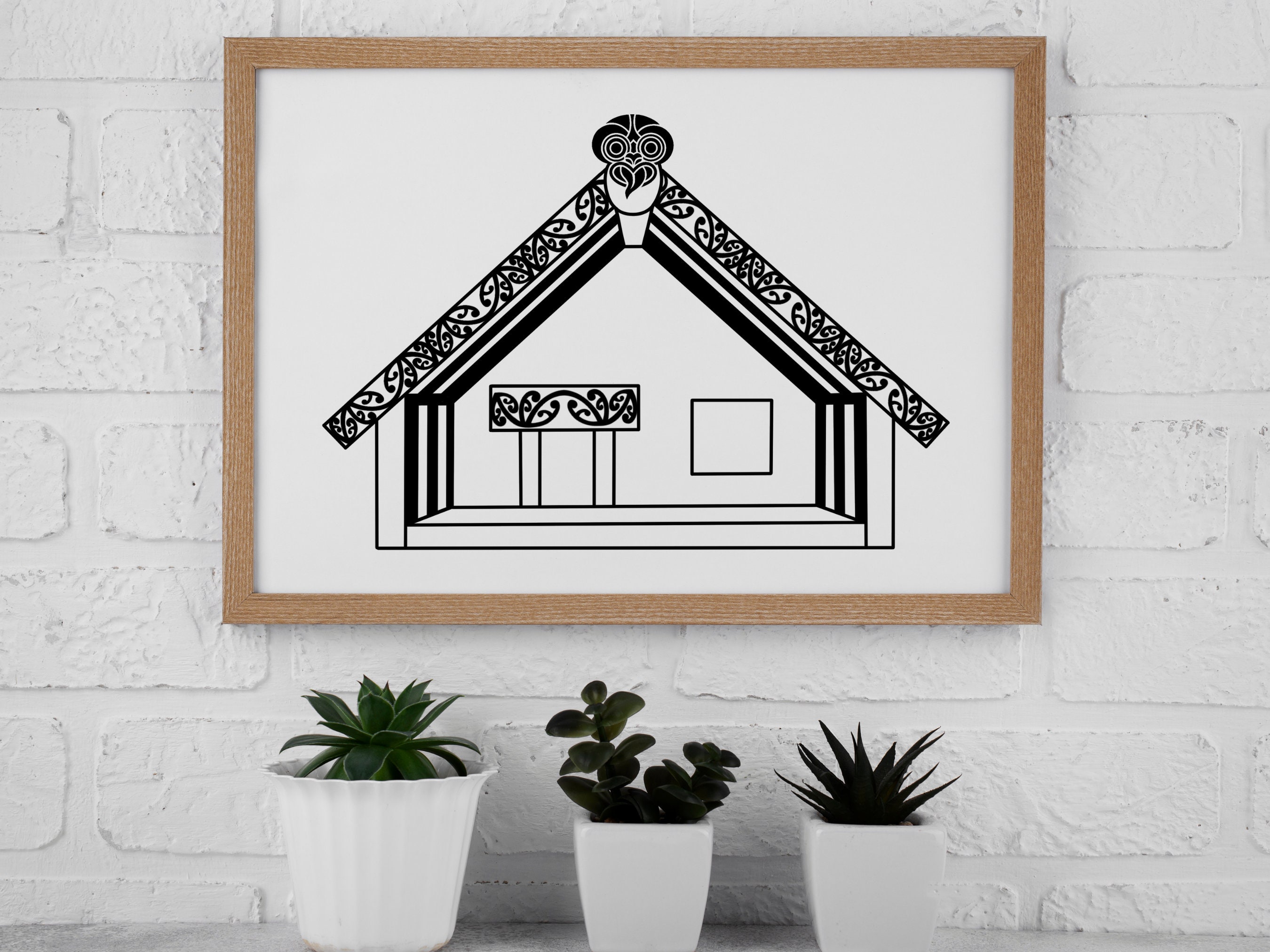 Māori Wharanui SVG Bundle, Outline of Marae, Traditional Māori Marae ...