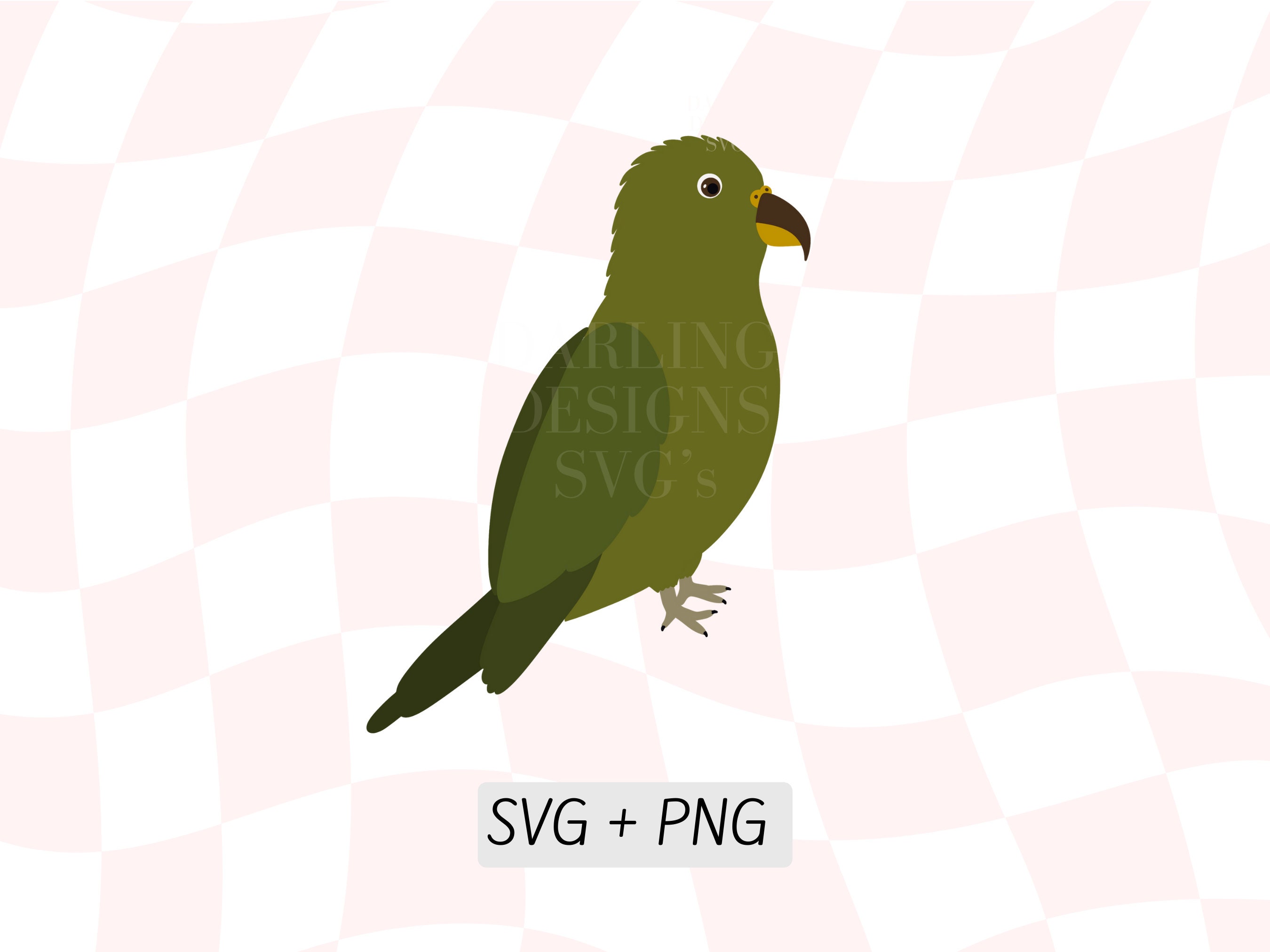 Layered Kea SVG, New Zealand Kea PNG, Colourful Bird Design, New ...