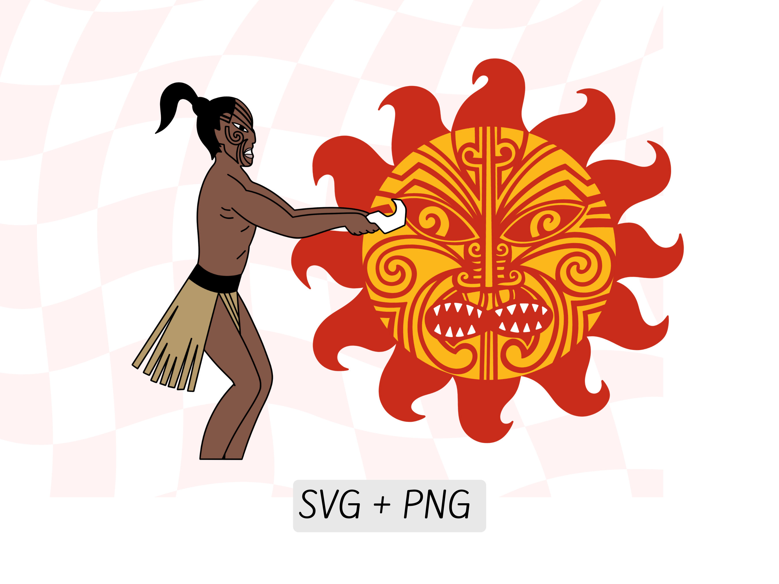 How Maui Slowed the Sun Clipart Maui SVG Māori Myths and - Etsy Australia