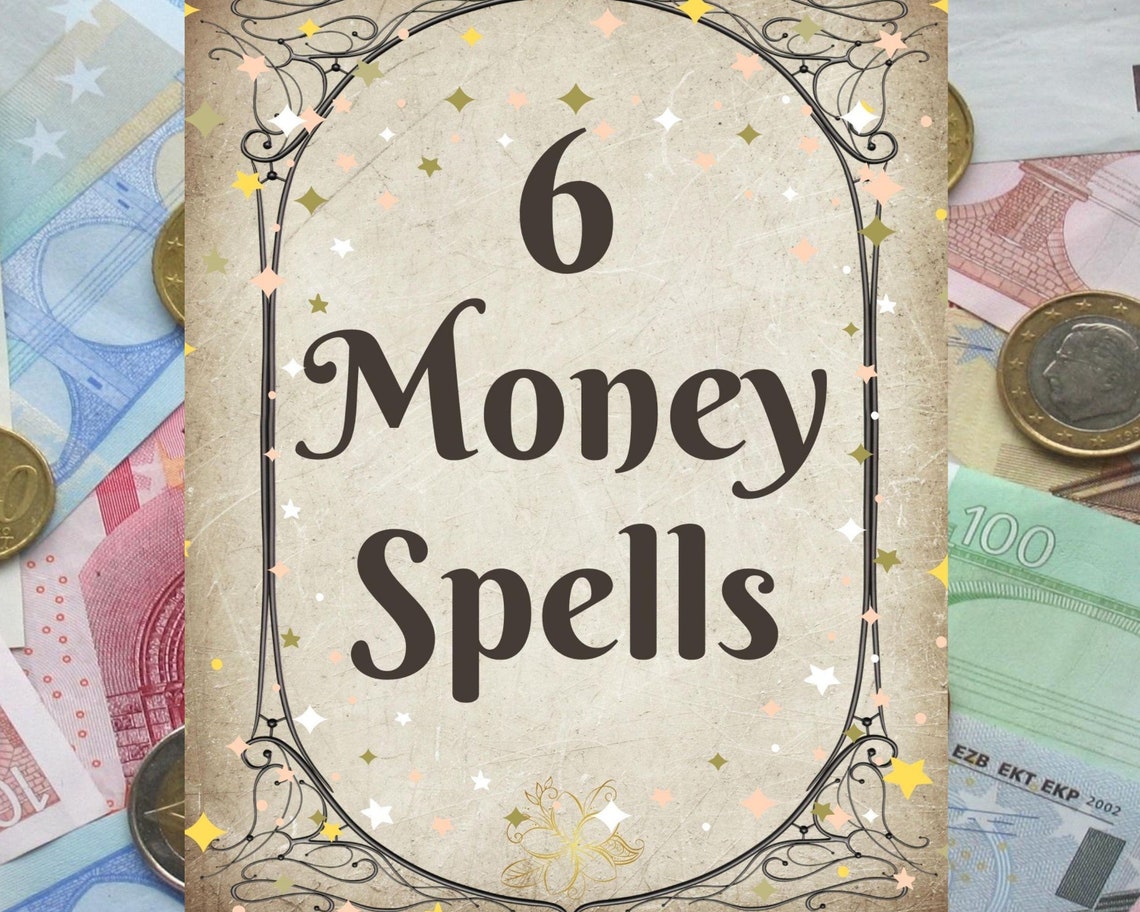 Set of 6 Money Spells Book of Shadows Bos Grimoire - Etsy