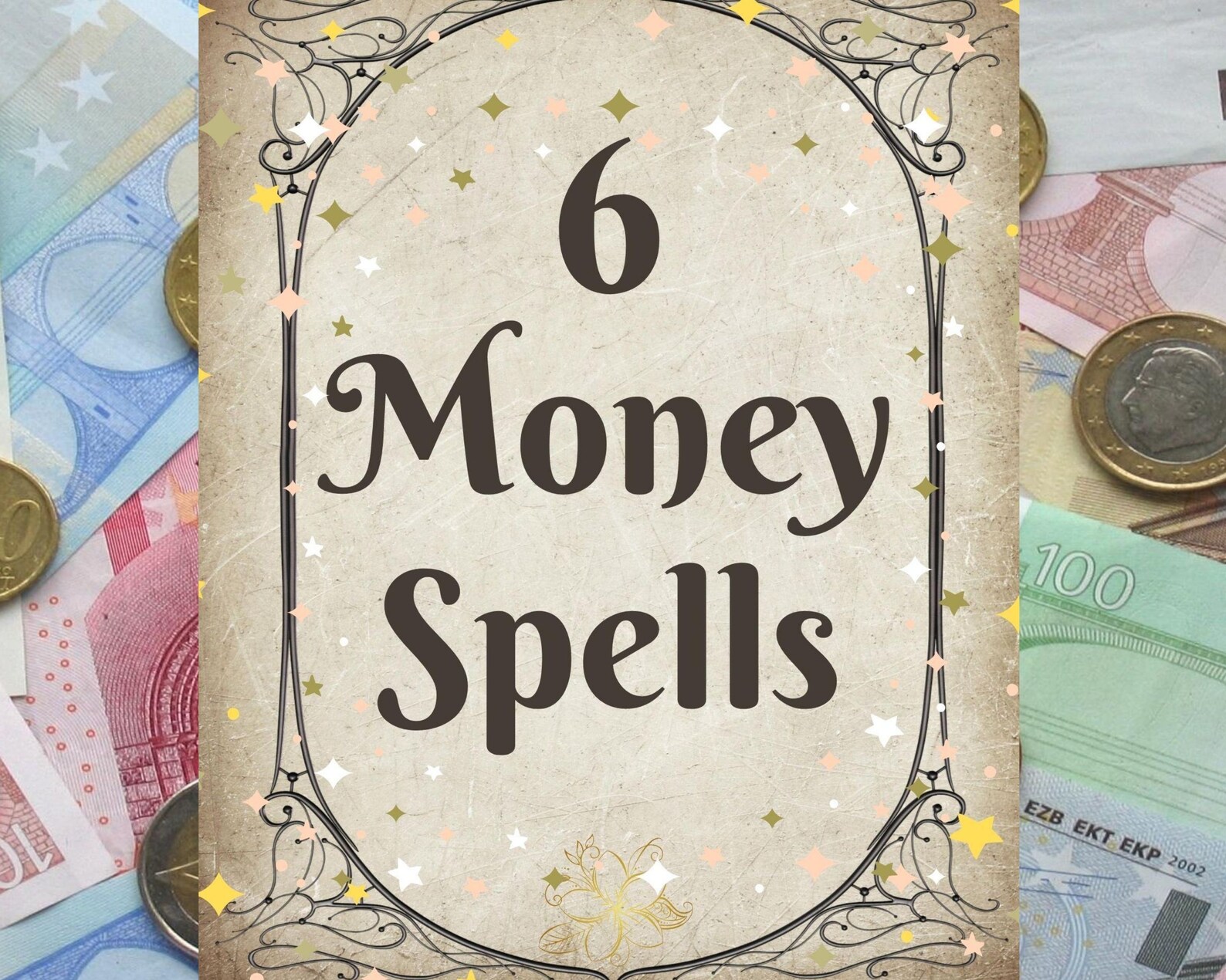 Set of 6 Money Spells Book of Shadows Bos Grimoire Magic Spellbook ...